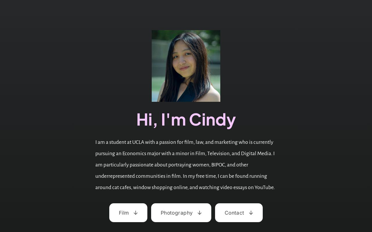 Cindy Zhang Portfolio